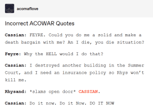 18 Incorrect ACOTAR Quotes That Are So Funny They Should Be Canon ...